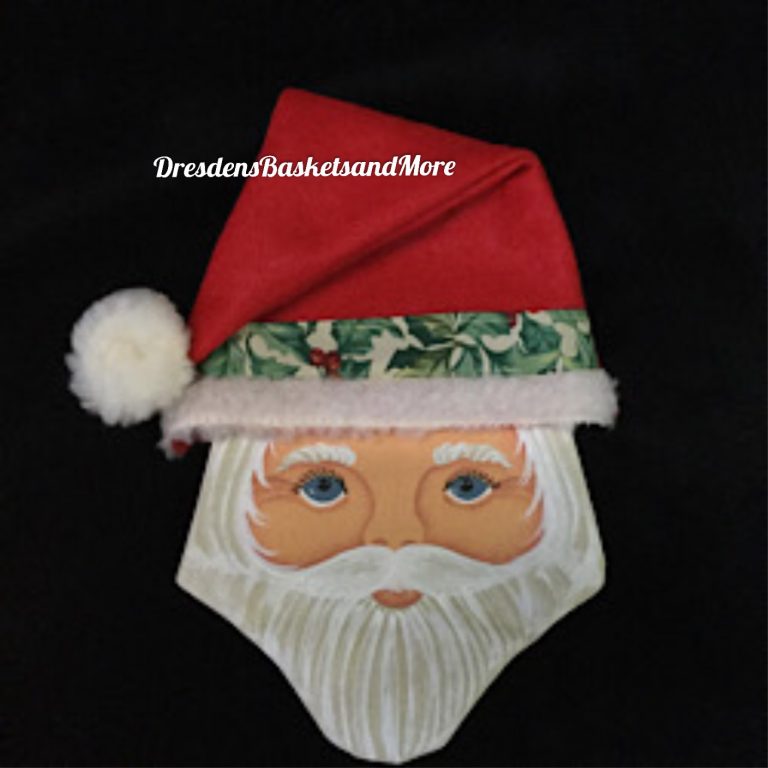 Santa Face For The Longaberger Small Snowman Snowman Face – Dresden's ...